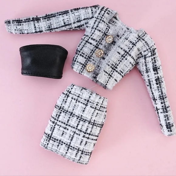 Barbie | Toys | Clothes For Barbie Tweed Outfit 3 Piece | Poshmark